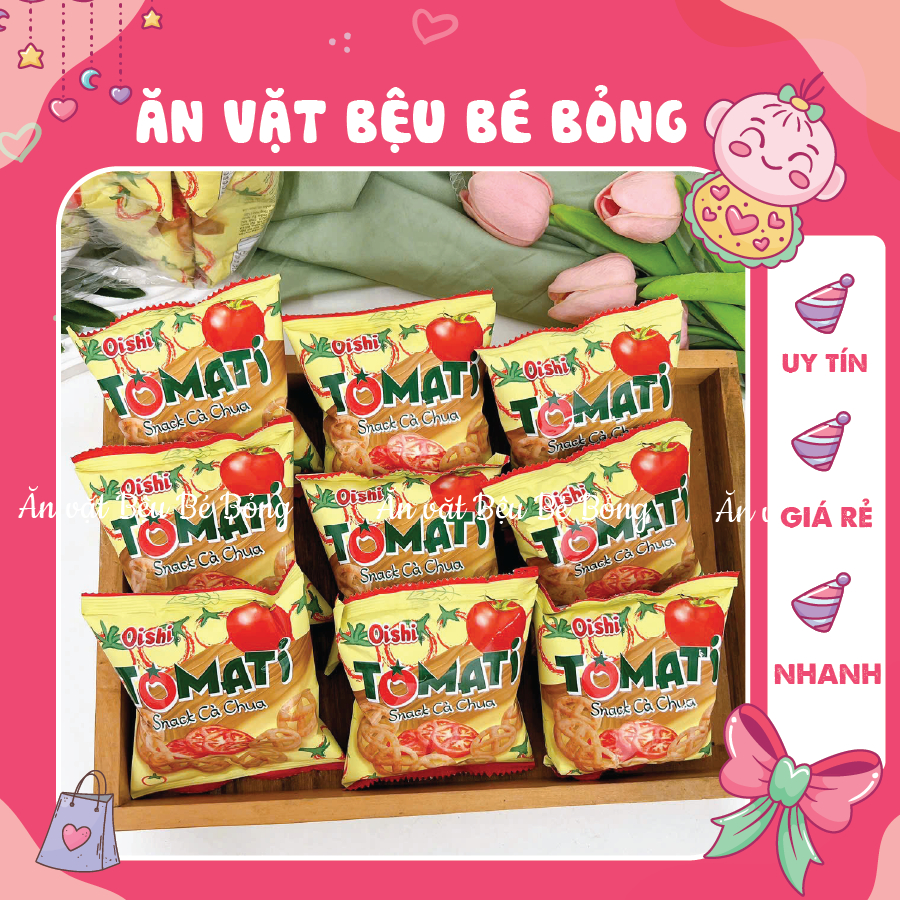 Bịch 20 gói Bim bim Cà Chua (gói 6g), Bimbim Cà Chua Oishi Tuổi Thơ, Bệu Bé Bỏng | Shopee Việt Nam