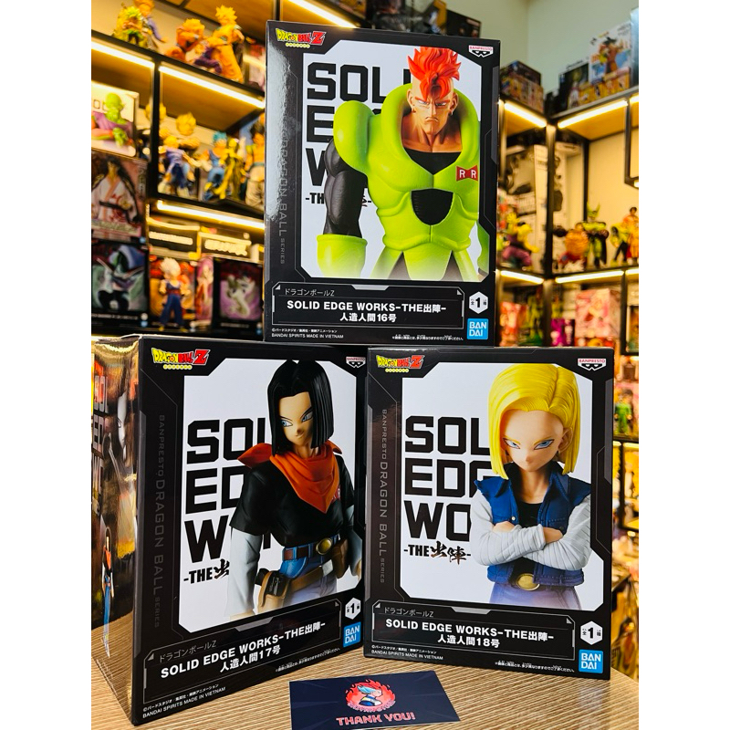Mô hình Dragon Ball Set 03 Android 16-17-18 Solid Edge Works | Shopee ...