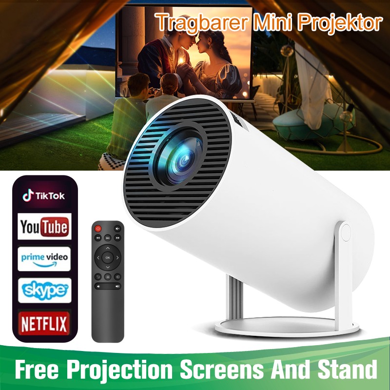 Máy chiếu mini HY300 Pro Android Projector 4K bluetooth Full HD WiFi6 ...