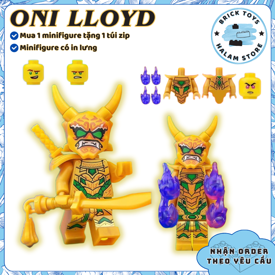 [Có sẵn] Đồ chơi lắp ráp minifigures Ninjago Oni season 15 - Mô hình nhân vật Oni Lloyd 4 tay ...