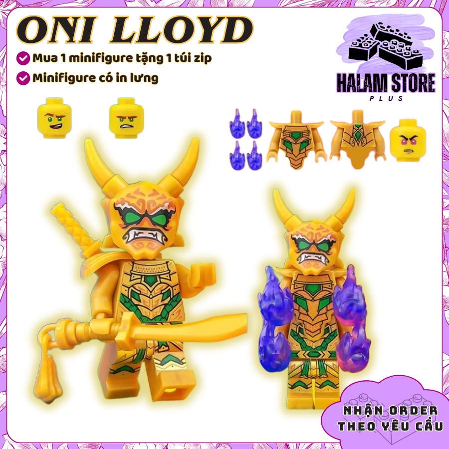 [Halam Store] Đồ chơi lắp ráp minifigures Ninjago Oni season 15 - Mô hình nhân vật Oni Lloyd 4 ...