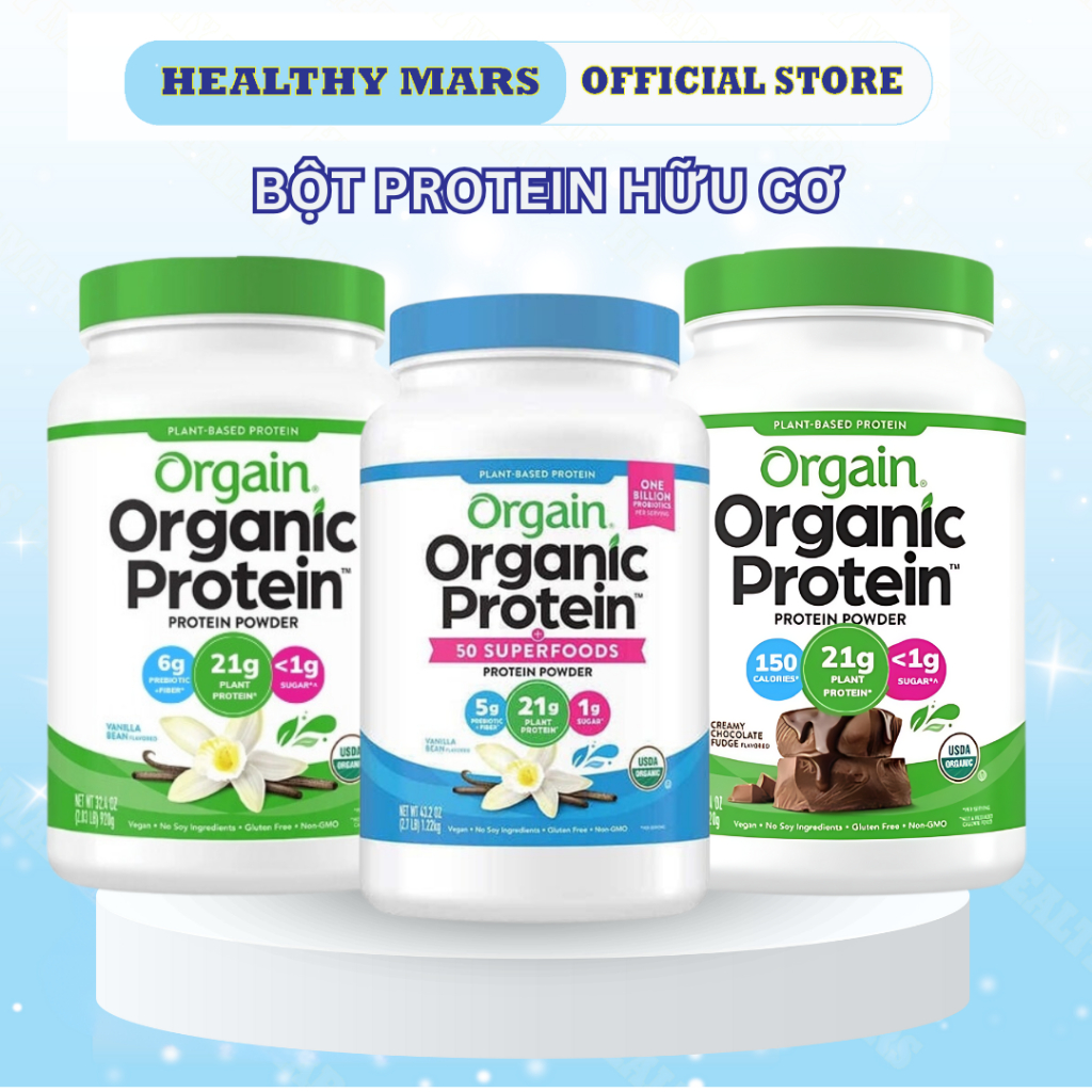 BỘT PROTEIN HỮU CƠ ORGAIN ORGANIC PROTEIN 920G, BỘT PROTEIN ORGAIN ...