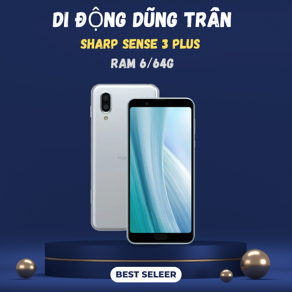 ĐIỆN THOẠI SHARP AQUOS SEN 3 PLUS MÁY ĐẸP NGUYÊN ZI BẢN 1 SIM RAM 6/64G ...