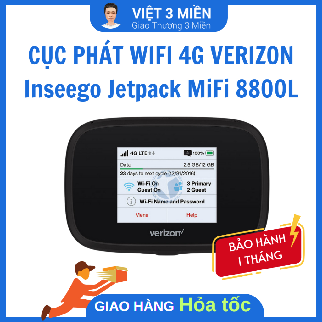 Cục phát WIFI 3G/4G VERIZON Inseego Jetpack MiFi 8800L | Shopee Việt Nam