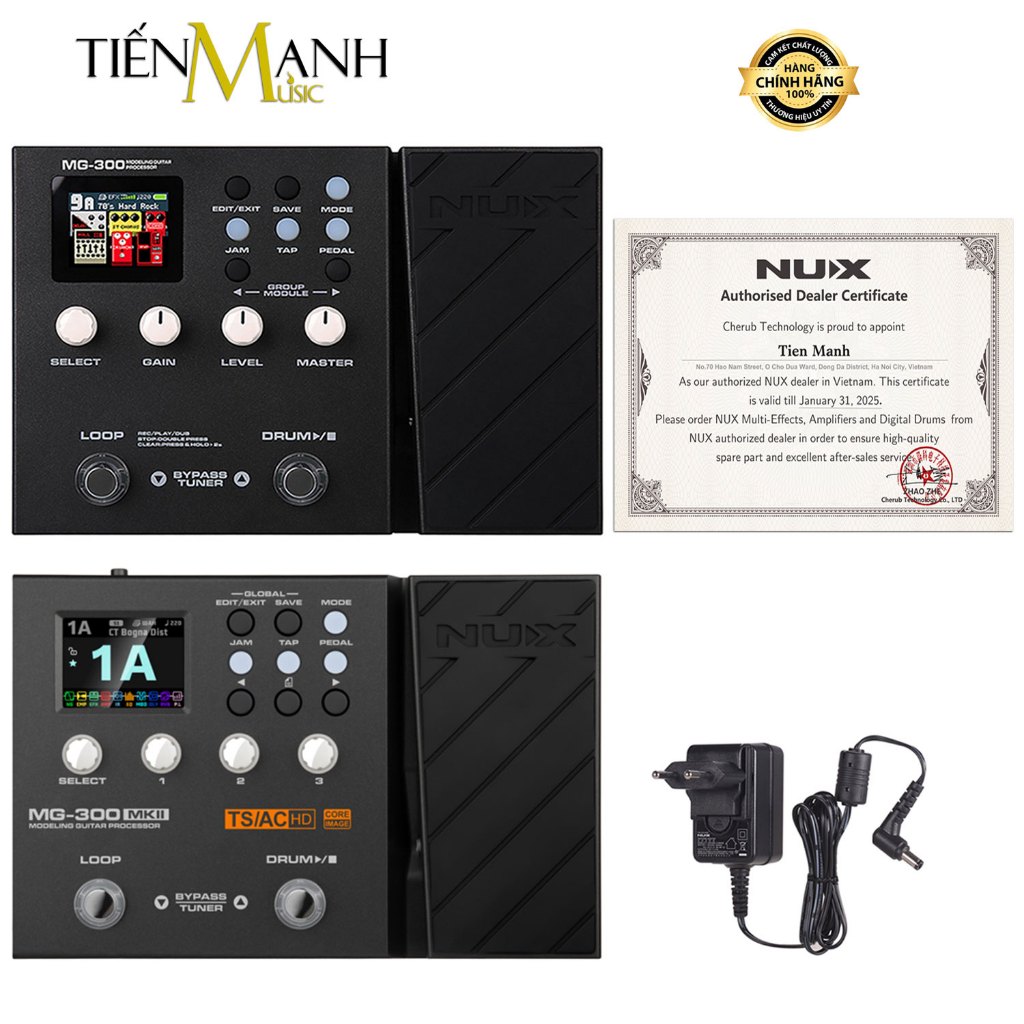 [Chính Hãng] Phơ Đàn Guitar Nux MG300, MG300 MK2 Multi Effects - Bàn ...