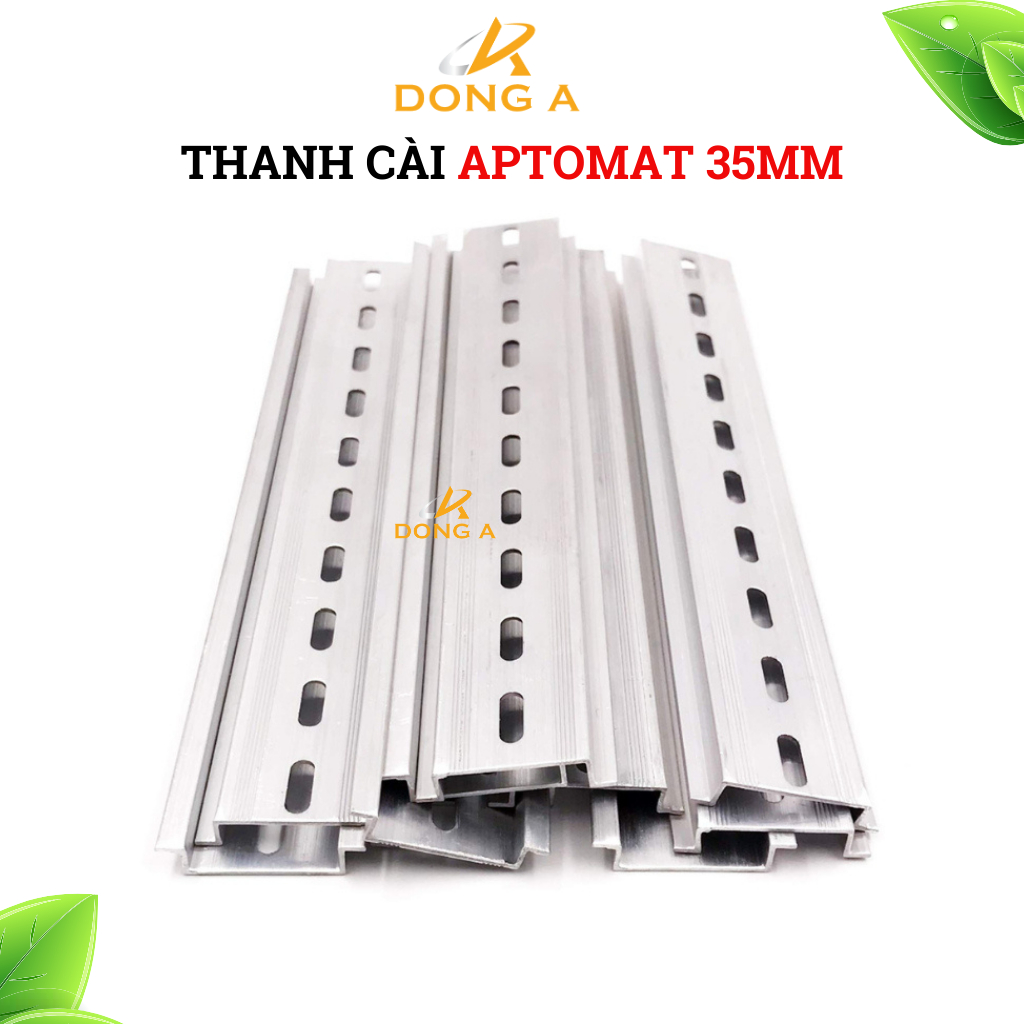 Thanh cài aptomat, thanh ray nhôm cài aptomat, thanh cài atomat 10cm ...