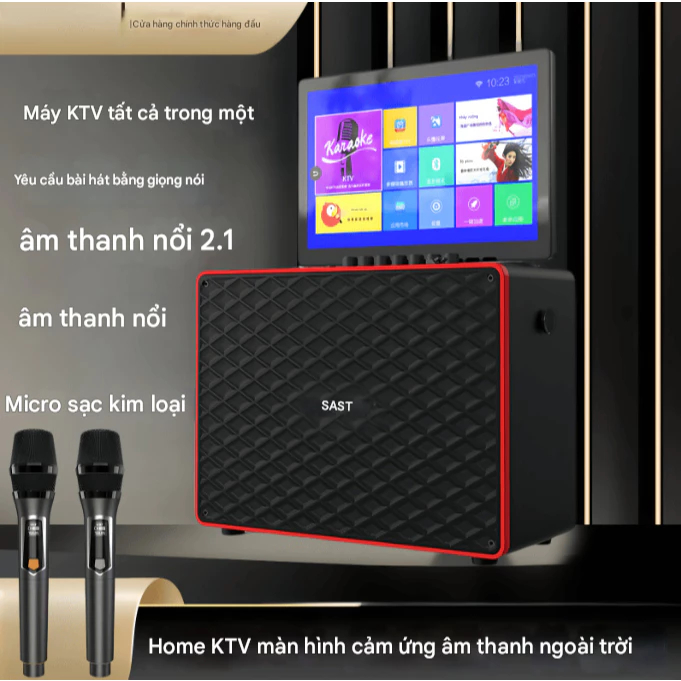 Loa kéo di động có màn hình tặng kèm micro BROTHER | Shopee Việt Nam