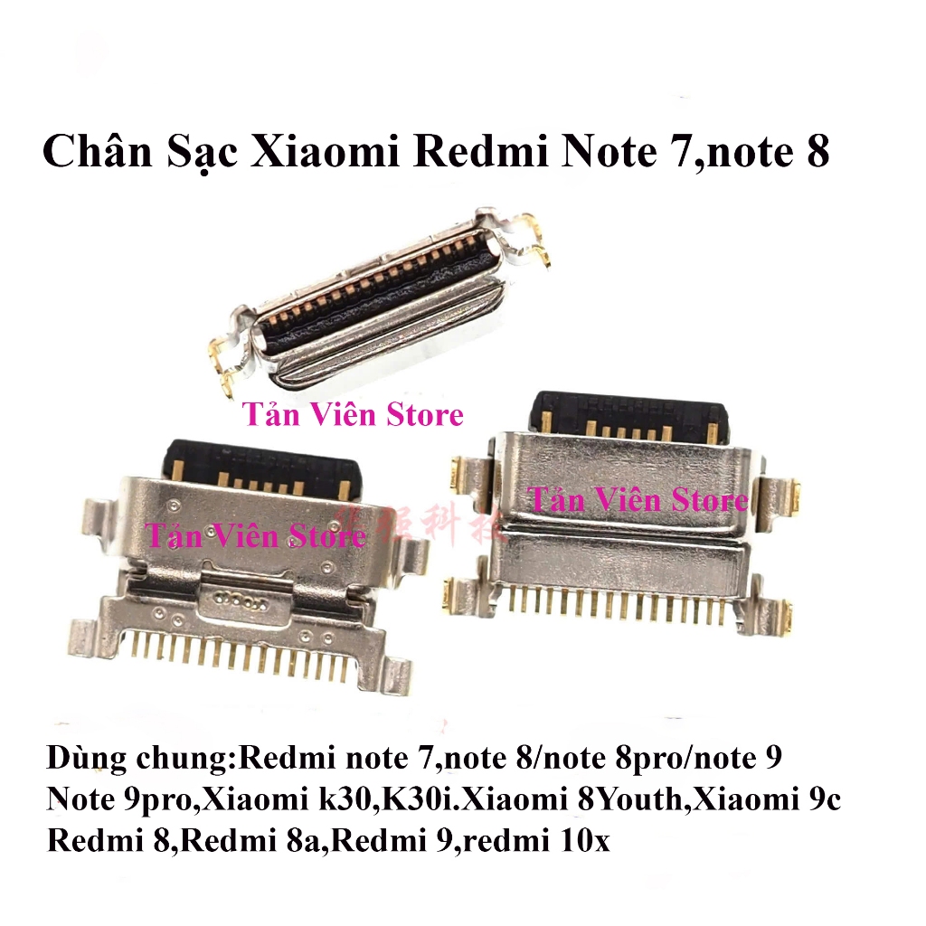 Chân sạc xiaomi redmi Note 7,note 9,redmi 8,note 8,note 8pro,note 8T,redmi 9,Note 9,Note 9s ...