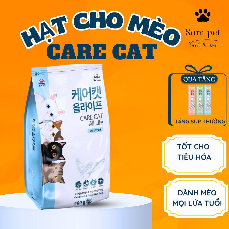 Hạt cho mèo 1kg Care Cat All Life hạt mèo đồ ăn thức ăn cho mèo tốt cho ...
