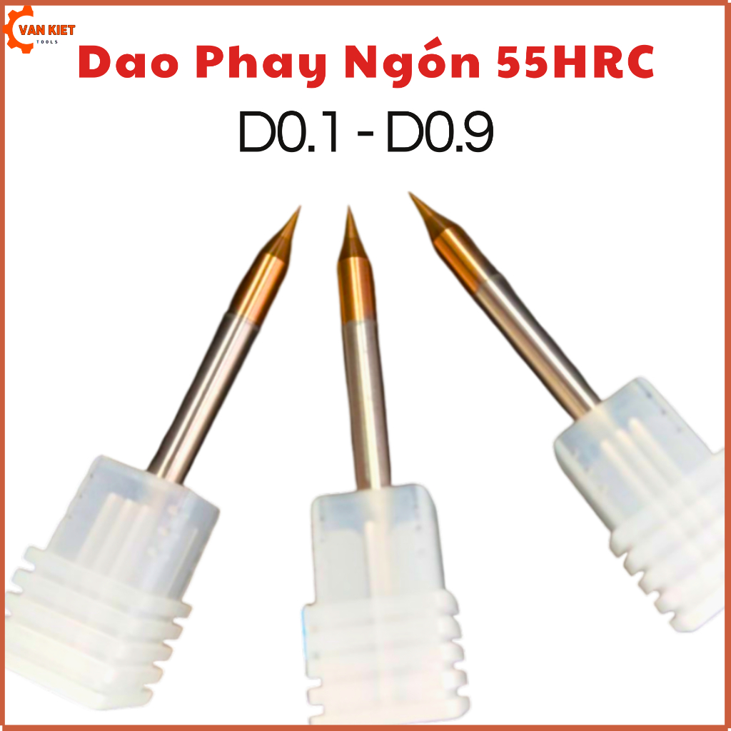D0.1 - D0.9 Dao phay ngón 2F 55HRC gia công nhôm, gang, thép | Shopee Việt Nam