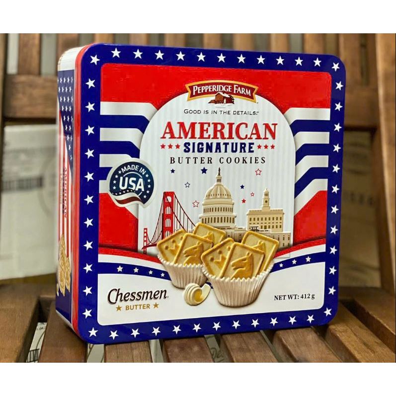[ Date 09/25 ] Bánh quy Pepperidge Farm American Selection hộp thiếc Mỹ ...