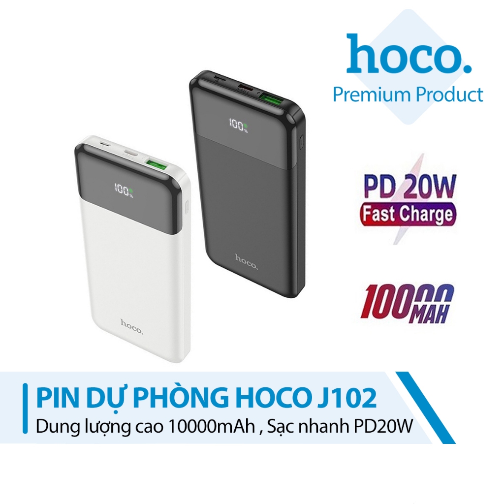 Pin sạc dự phòng cho điện thoại Hoco J102 chính hãng giá rẻ sạc nhanh ...
