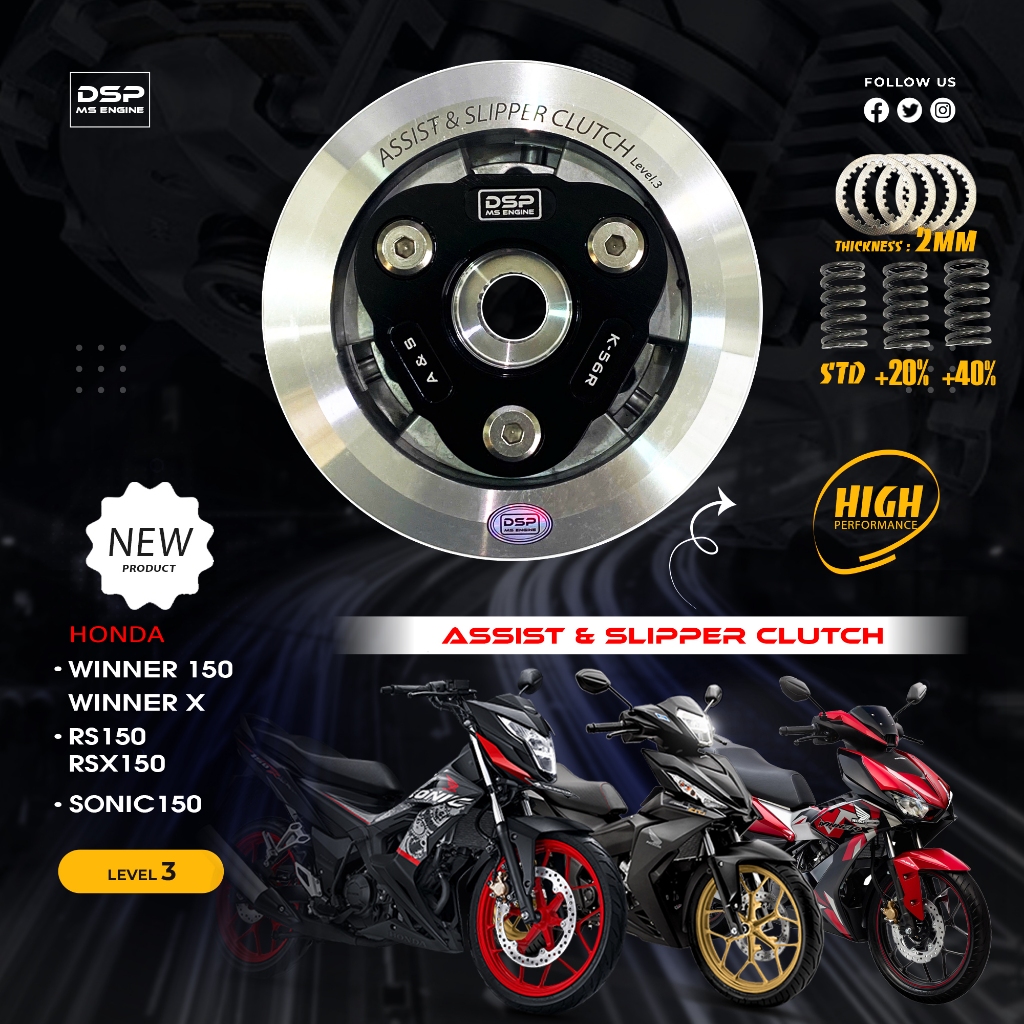 Nồi trợ lực / chống trược DSP WINNER v1 .2.3 X / SONIC 150 / CBR 150 ...