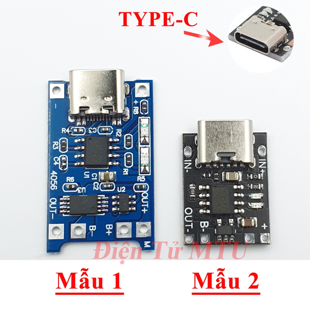 Mạch Sạc Pin Lithium - Li-ion - 18650 TP4056 Có Bảo Vệ Pin Cổng USB ...