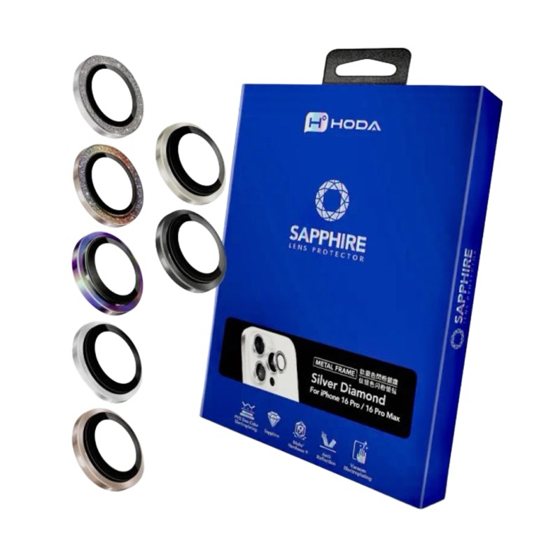 Cường lực bảo vệ camera lens HODA Sapphire cho điện thoại ip 16 promax ...