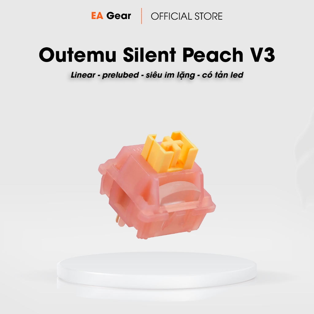 Switch Bàn Phím Cơ Siêu Im Lặng Outemu Silent Peach V3 Pre lube Mượt Có Tản Led - EA Gear ...