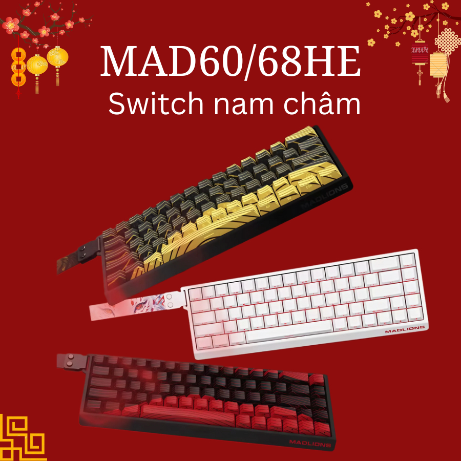 CÓ SẪN_Bàn Phím Cơ Gaming Rapid Trigger MAD60, MAD68 HE, Switch Nam ...