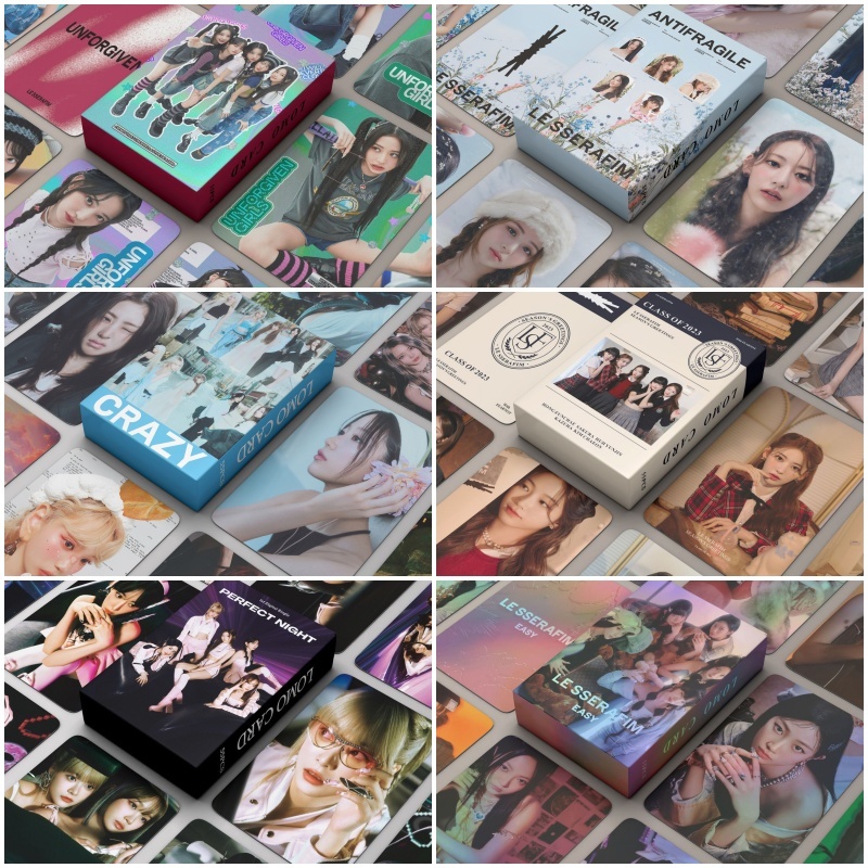 Tổng hợp set 55 lomo card LESSERAFIM | Shopee Việt Nam