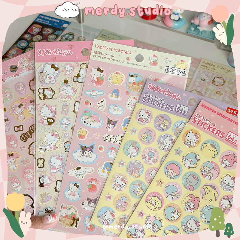Sticker Sanrio chính hãng Nhật Bản - DAISO OFFICIAL | Shopee Việt Nam