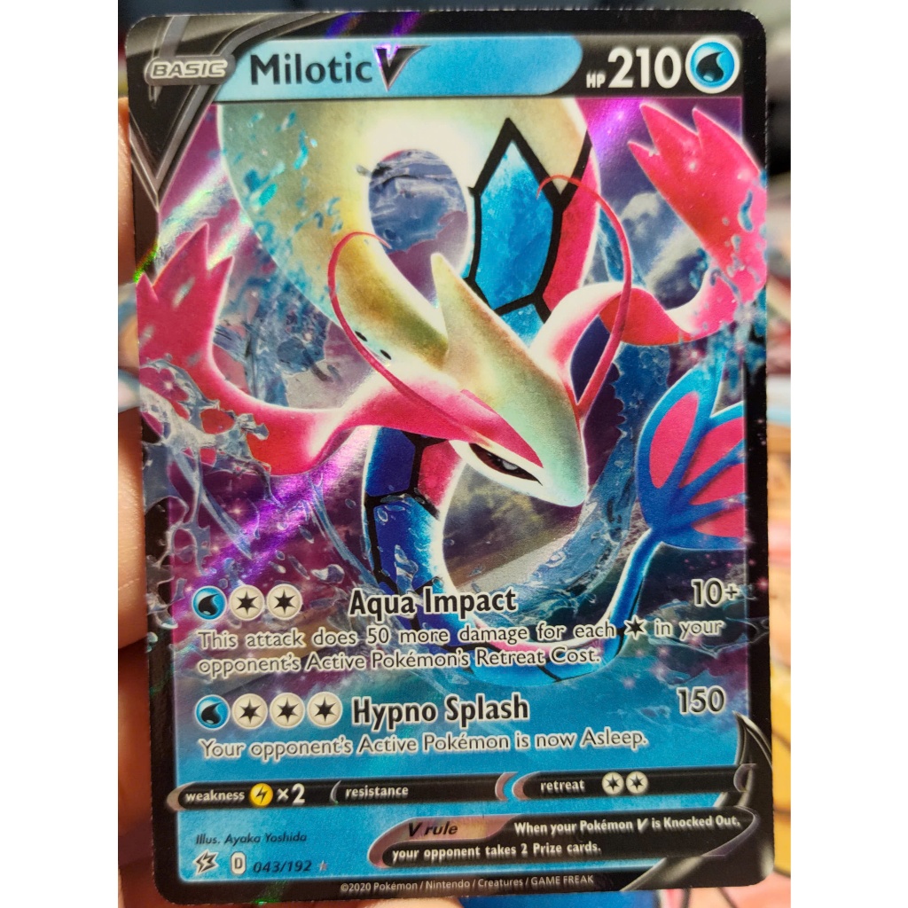 [KW2 Pokemon] [EN] Thẻ Milotic V - 043/192 - Ultra Rare | Shopee Việt Nam