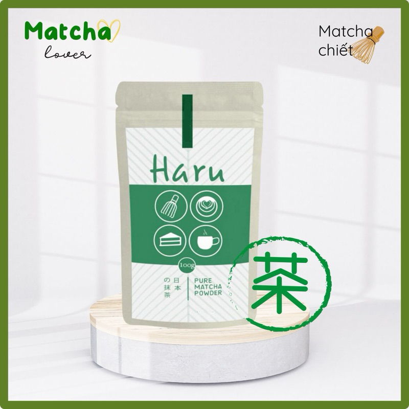 Matcha Haru trà xanh Nhật chính hãng thơm ngon matcha latte | Shopee Việt Nam