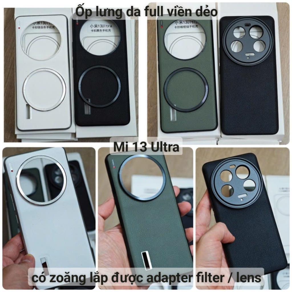 Ốp lưng Xiaomi Mi 13 Ultra có zoăng Adapter lens Filter 67 mm photo ...