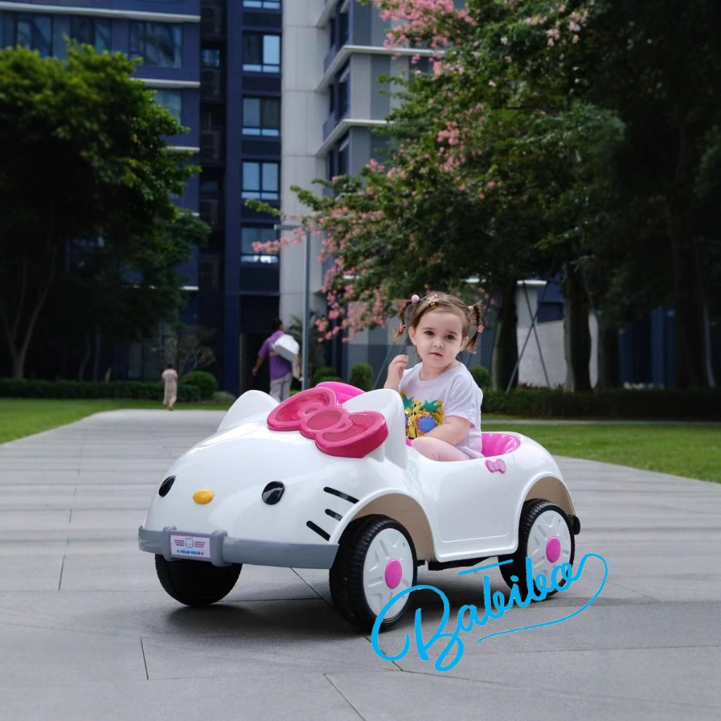 Xe ô tô Điện trẻ em, xe điện cho bé BABY Hello Kity màu Hồng có điều ...