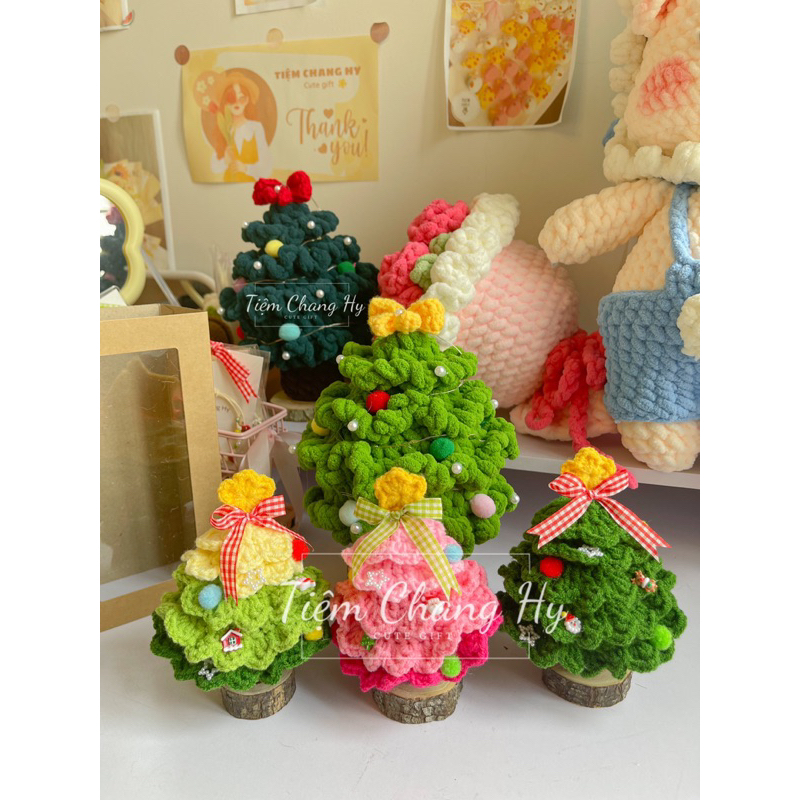 Cây thông noel len nhỏ | Shopee Việt Nam
