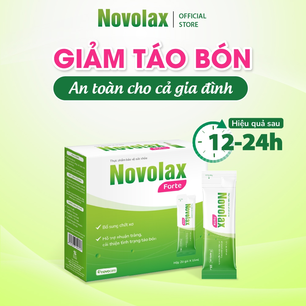 Chất xơ hòa tan Novocare Novolax Forte nhuận tràng,giảm táo bón,an toàn ...