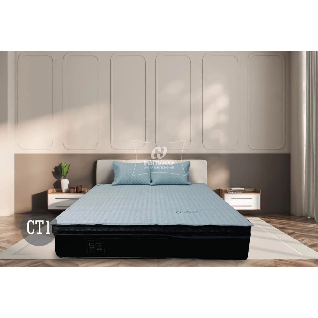 Chiếu Mát Tencel Than Hoạt Tính Hanvico S-cool. Êm Ái, Kháng Khuẩn. Mát lạnh cho muà hè nóng bức ...