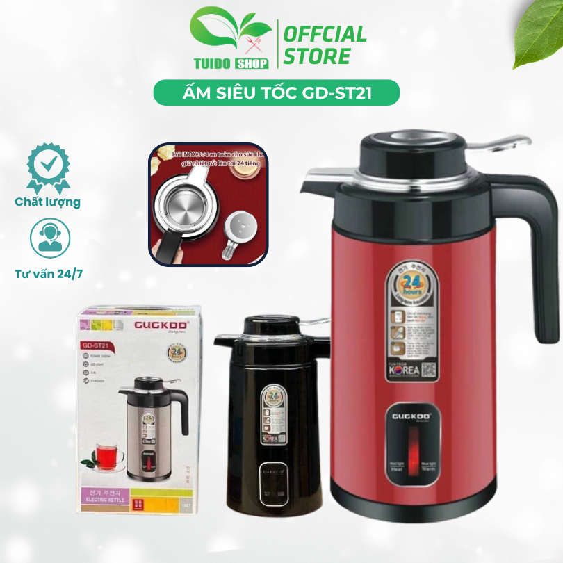 Ấm Siêu Tốc Giữ Nhiệt CUCKOO ST21, Phích Giữ Nhiệt Ủ Nóng Siêu Tốc Công Suất 1500W - TUIDO SHOP ...