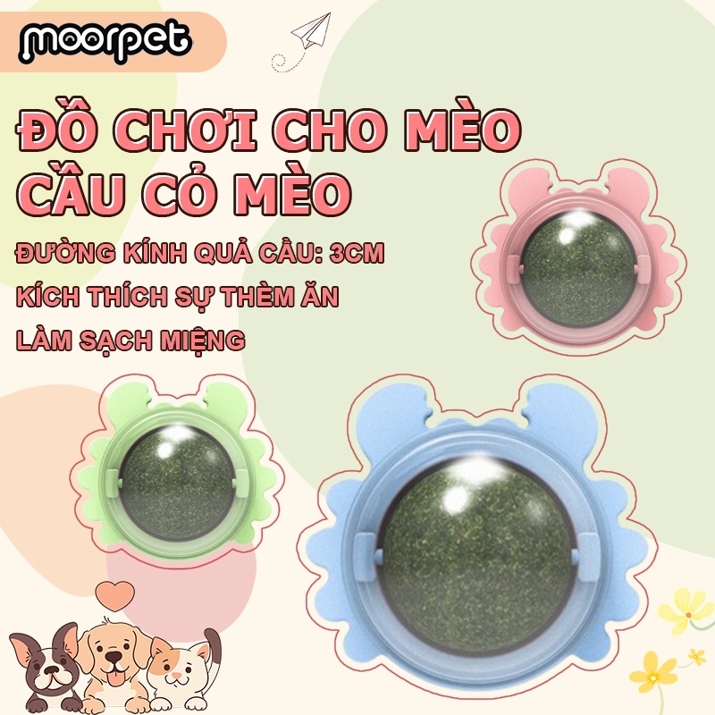 Bóng Catnip Moorpet, đồ chơi cho mèo, giúp thư giãn và giúp mèo tiêu ...