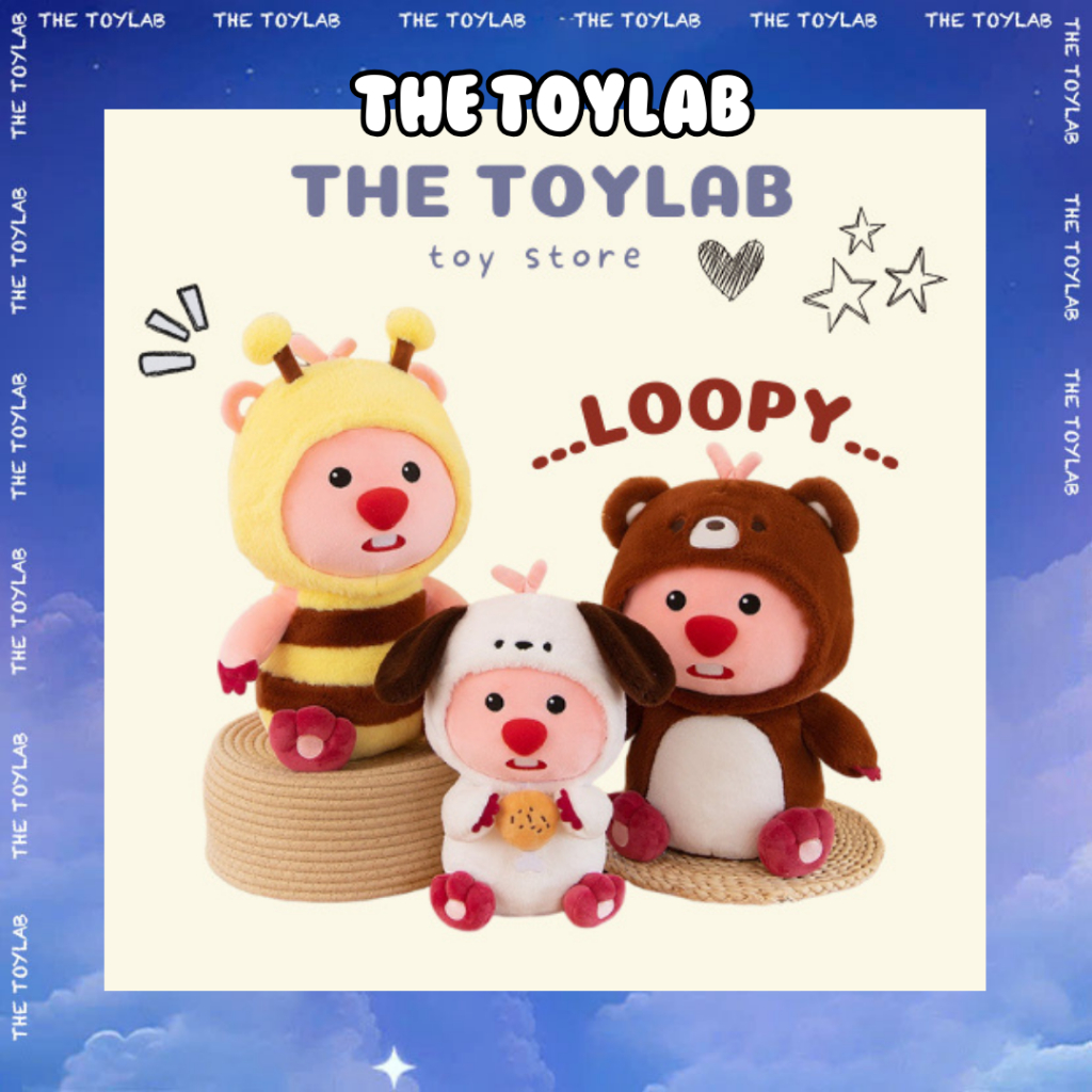 Gấu bông Hải ly Loopy Cosplay Ong vàng, Chó - THE TOYLAB thú ôm, thú ...