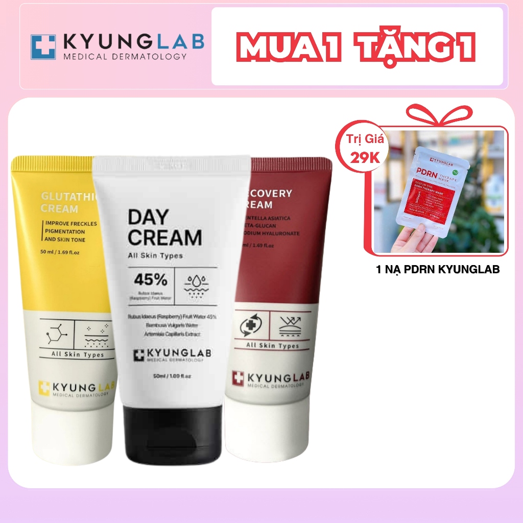 Kem dưỡng KyungLab ,Cream B5, Recovery Cream, Glutathione Cream, Day ...