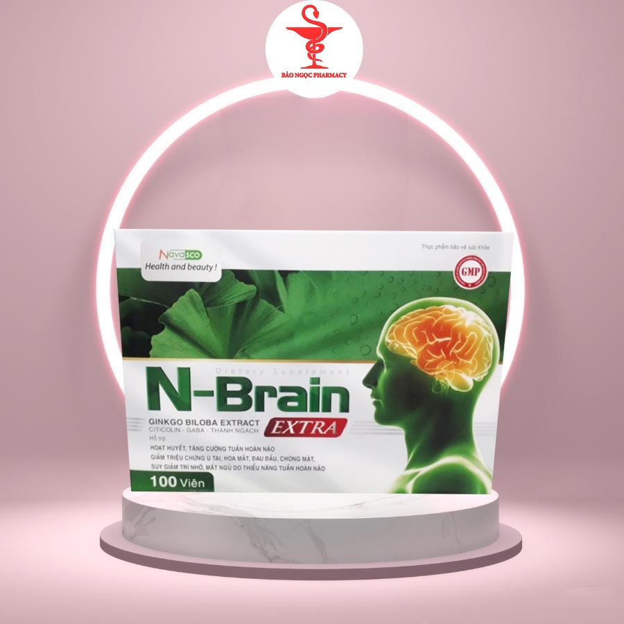 [CHÍNH HÃNG] Viên uống N-Brain Extra hộp 100 viên hỗ trợ hoạt huyết ...