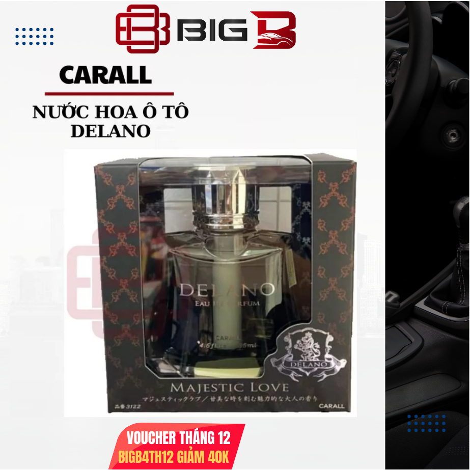 Nước Hoa Ô Tô CARALL DELANO Nhật Bản -CHÍNH HÃNG- Nước Hoa Taplo Xe Hơi Cao Cấp Nam Tính -Mẫu Cũ ...