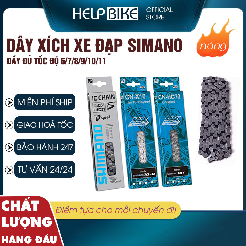 Xích xe đạp SIMANO 6/7/8/9/10/11 speed, Sên xe đạp thể thao đủ tốc độ ...