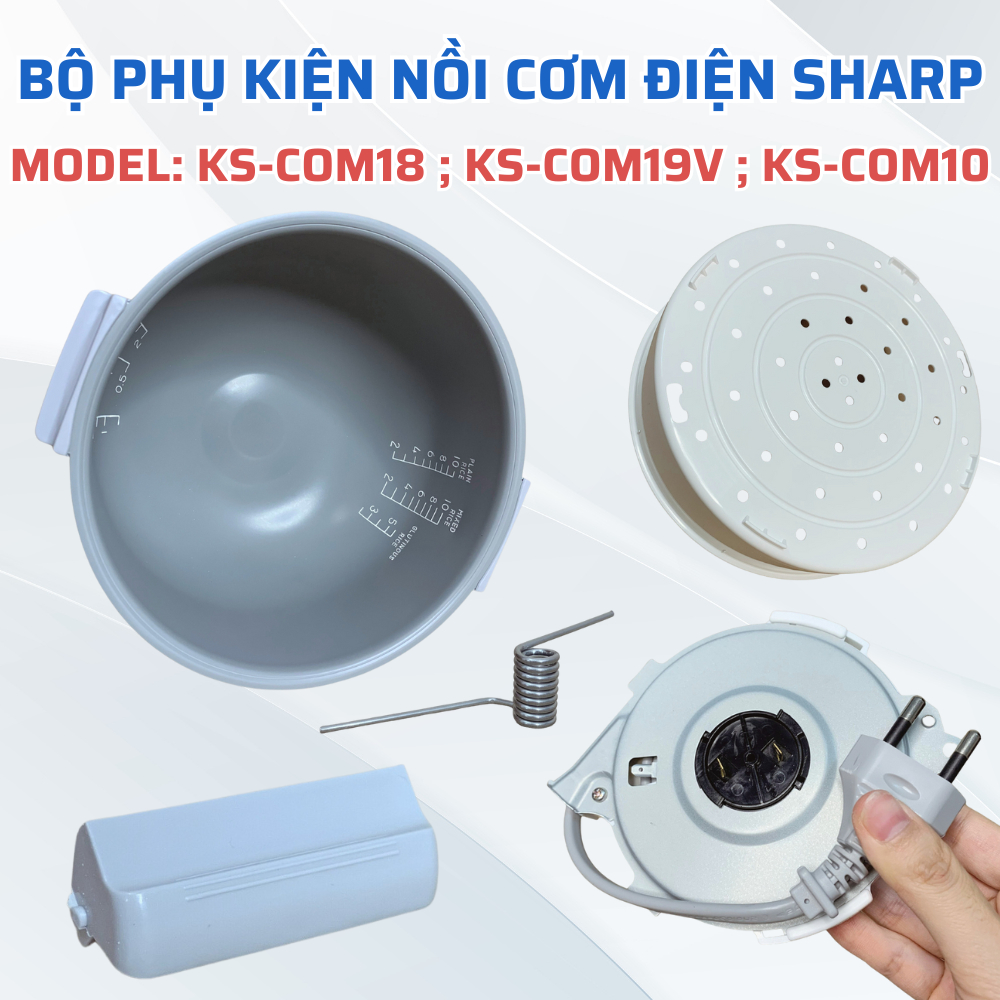 Bộ Phụ Kiện Nồi Cơm Điện SHARP Model KS-COM18 KS-COM19V KS-COM10, Phụ Kiện Nồi Cơm Điện Sharp ...