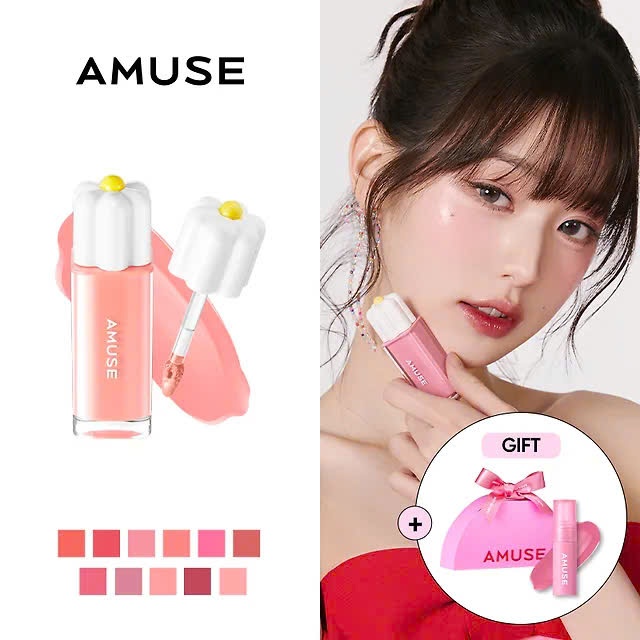 [TẶNG KÈM SON MINI] Set Son Tint Hoa Cúc AMUSE Dew Tint Set Phiên Bản ...