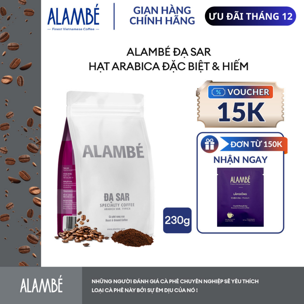 Specialty Coffee - ALAMBÉ Đạ Sar 230g - Cà phê rang xay/nguyên hạt ...
