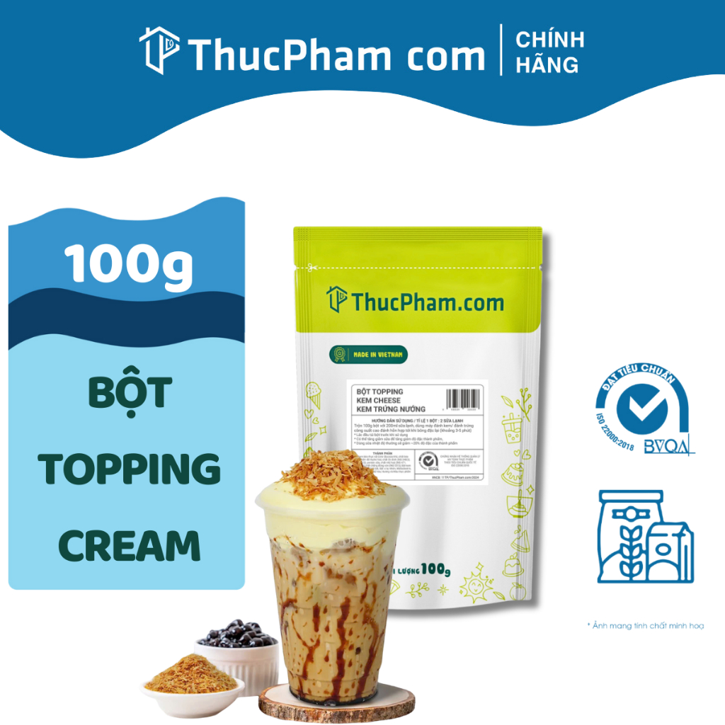 100g Bột Topping Cream Kem Cheese, Trứng Nướng, Sữa ThucPhamcom Topping ...