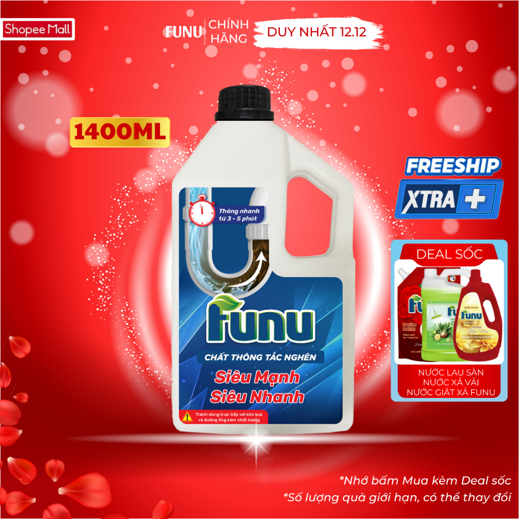 Thông cống Funu siêu mạnh, giải pháp hoàn hảo cho đường ống tắc nghẽn nặng, đọc kỹ hướng dẫn sử ...