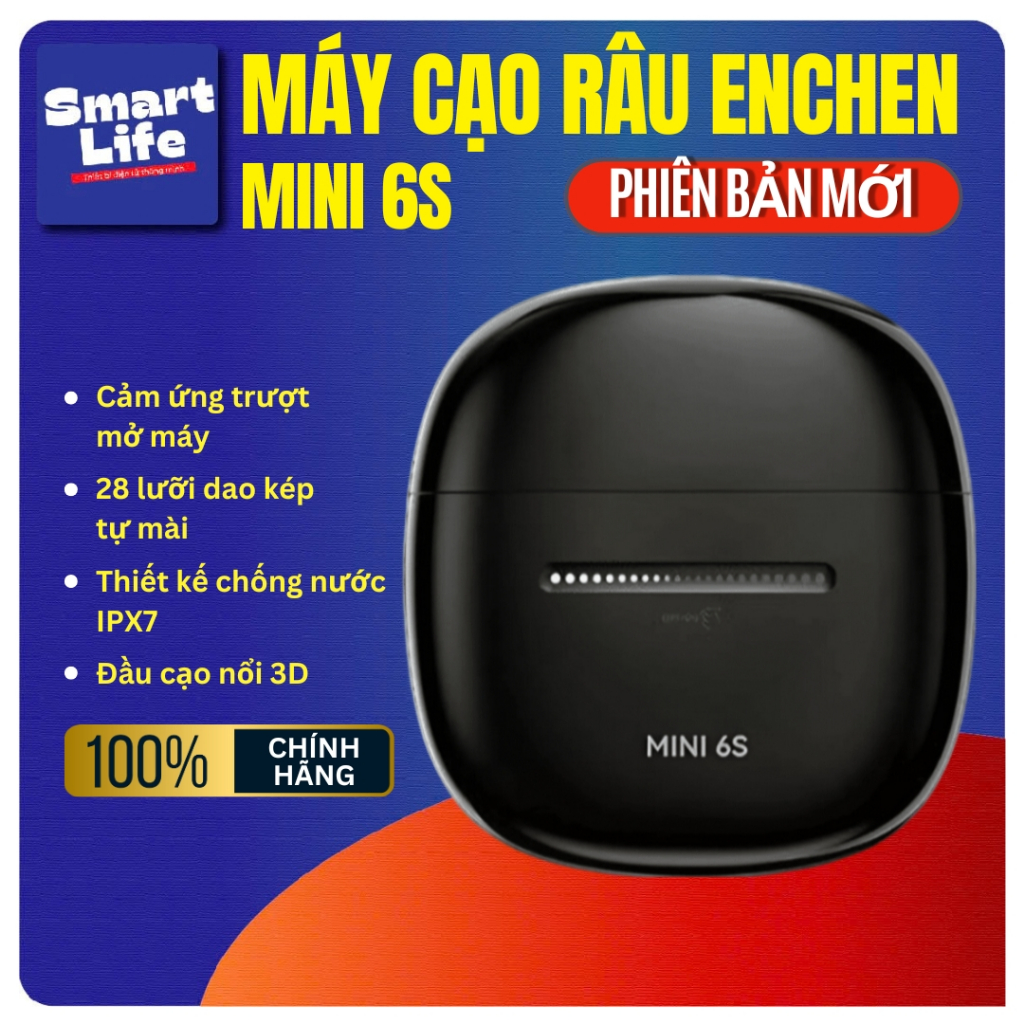 [Chính hãng] Máy cạo râu Enchen mini 6S phiên bản mới cảm ứng chạm ...