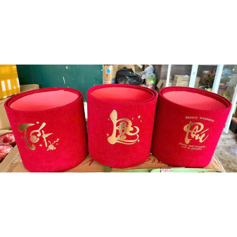1 Cặp trụ nhung chữ Phúc, Lộc, Tết cắm hoa trang trí Tết | Shopee Việt Nam