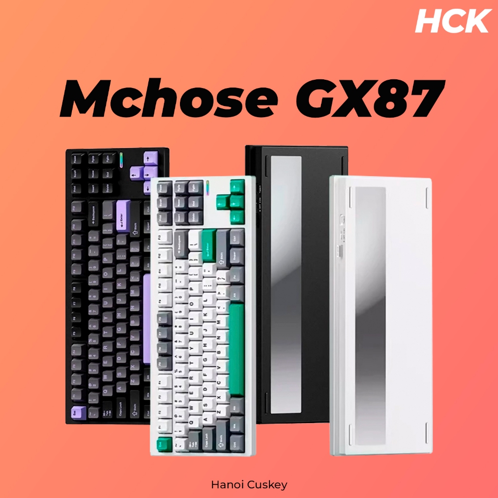 [Sẵn Giao] Bàn Phím Cơ Mchose GX87 Nhôm CNC Có Tạ Led RGB Pin Trâu - HCK | Shopee Việt Nam