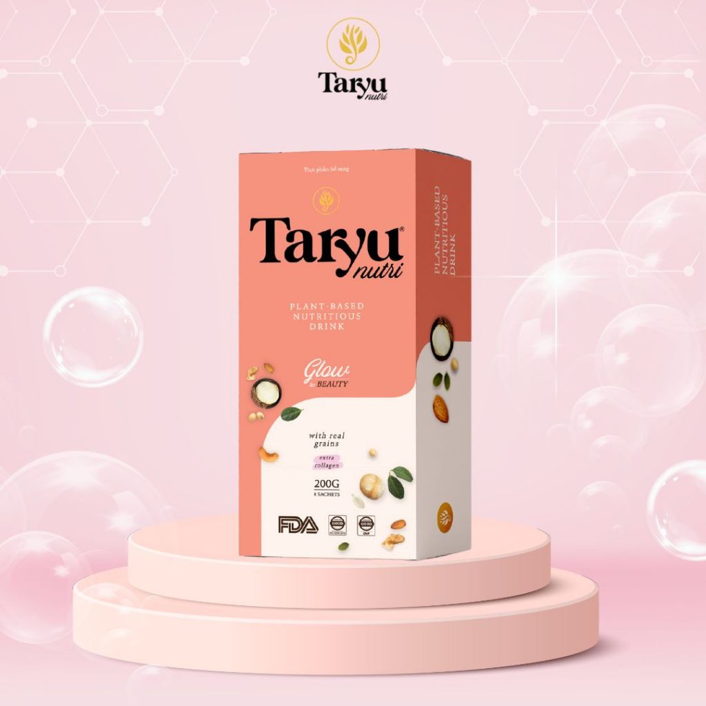 SỮA HẠT TARYU NUTRI GLOW - LỰA CHỌN HOÀN HẢO CHO PHÁI ĐẸP (HỘP 8 GÓI MÀU HỒNG) | Shopee Việt Nam