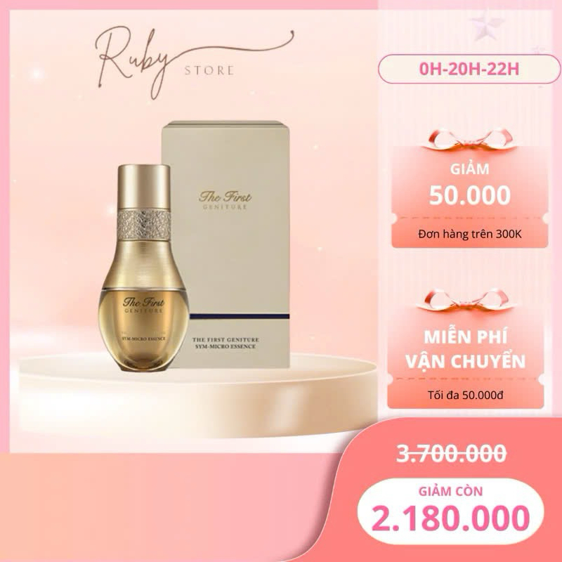 Tinh chất cân bằng hệ vi sinh OHUI The First Geniture Sym-Micro Essence - Ruby01 | Shopee Việt Nam