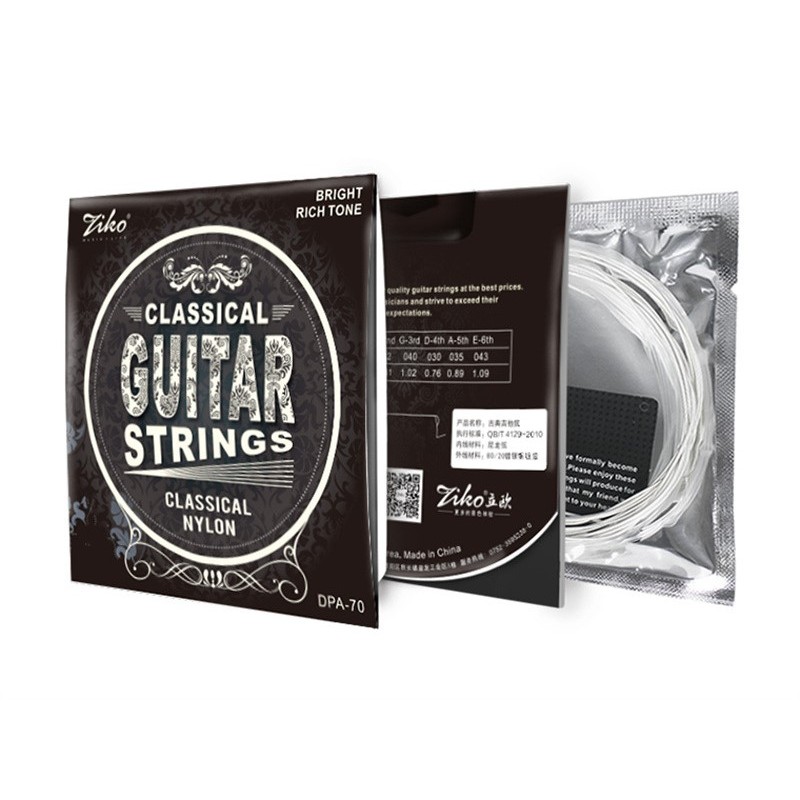 Dây đàn guitar classic Ziko DPA-70| Bộ dây đàn guitar classic nilon ...