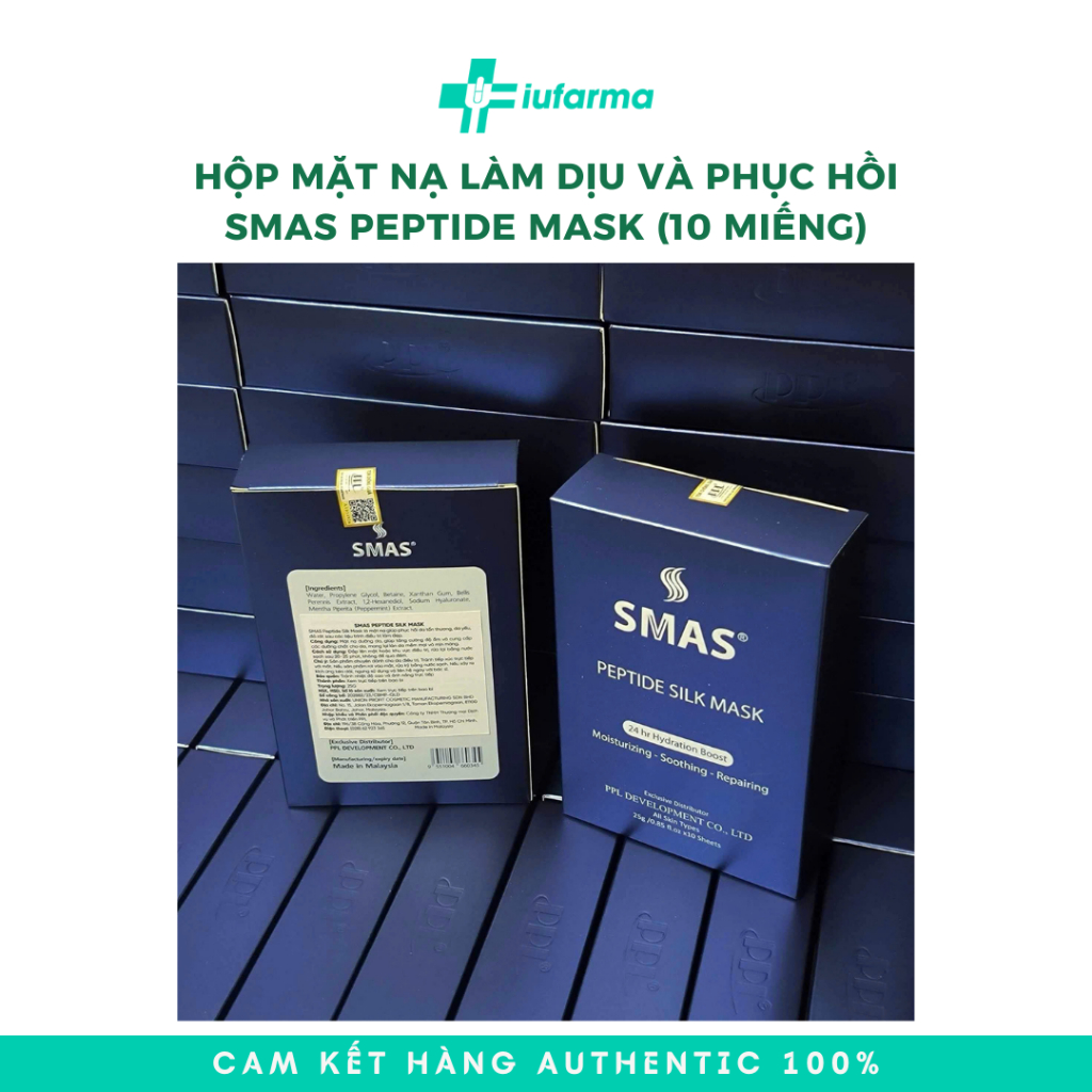 [Iufarma] Mặt Nạ Dưỡng Và Phục Hồi SMAS PEPTIDE MASK 24H phục hồi da ...
