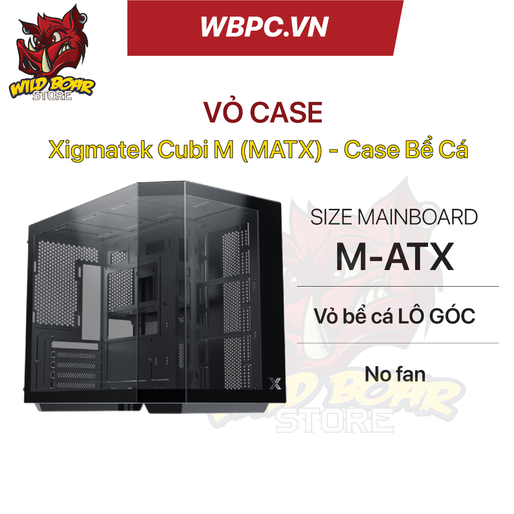 Vỏ Case Xigmatek Cubi M (MATX) - Case Bể Cá | Shopee Việt Nam